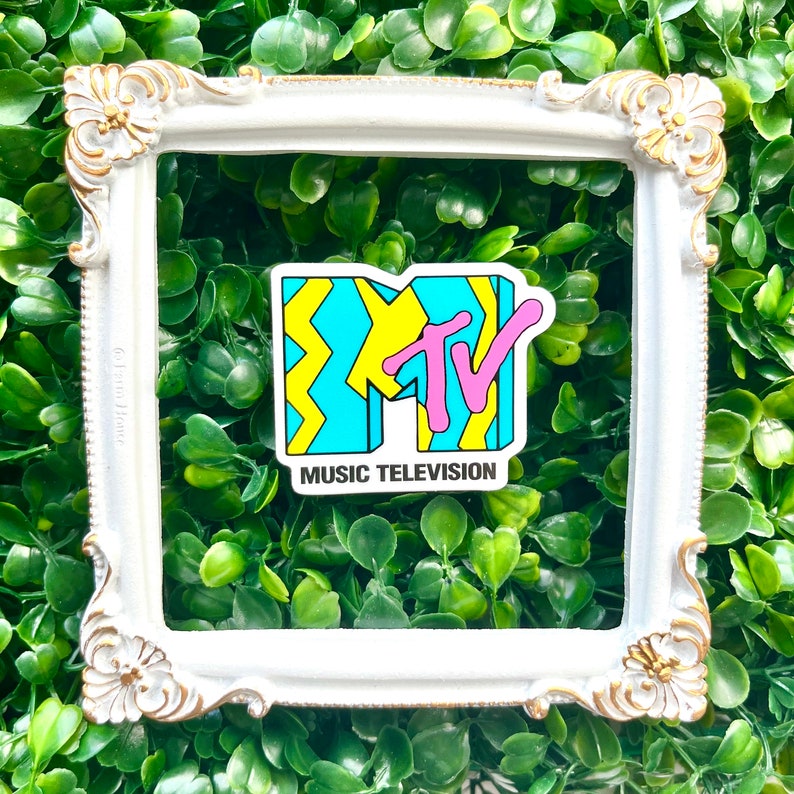 Vintage MTV Sticker | Retro Music Television | Decal for 80's & 90's ...