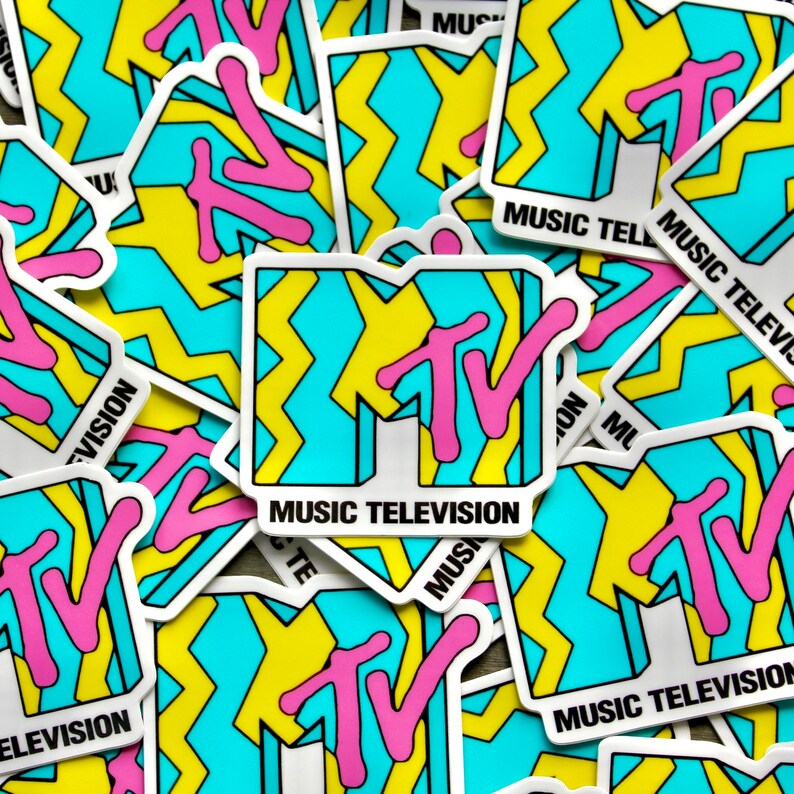 Vintage MTV Logo Sticker: Retro Music Television Decal - Etsy