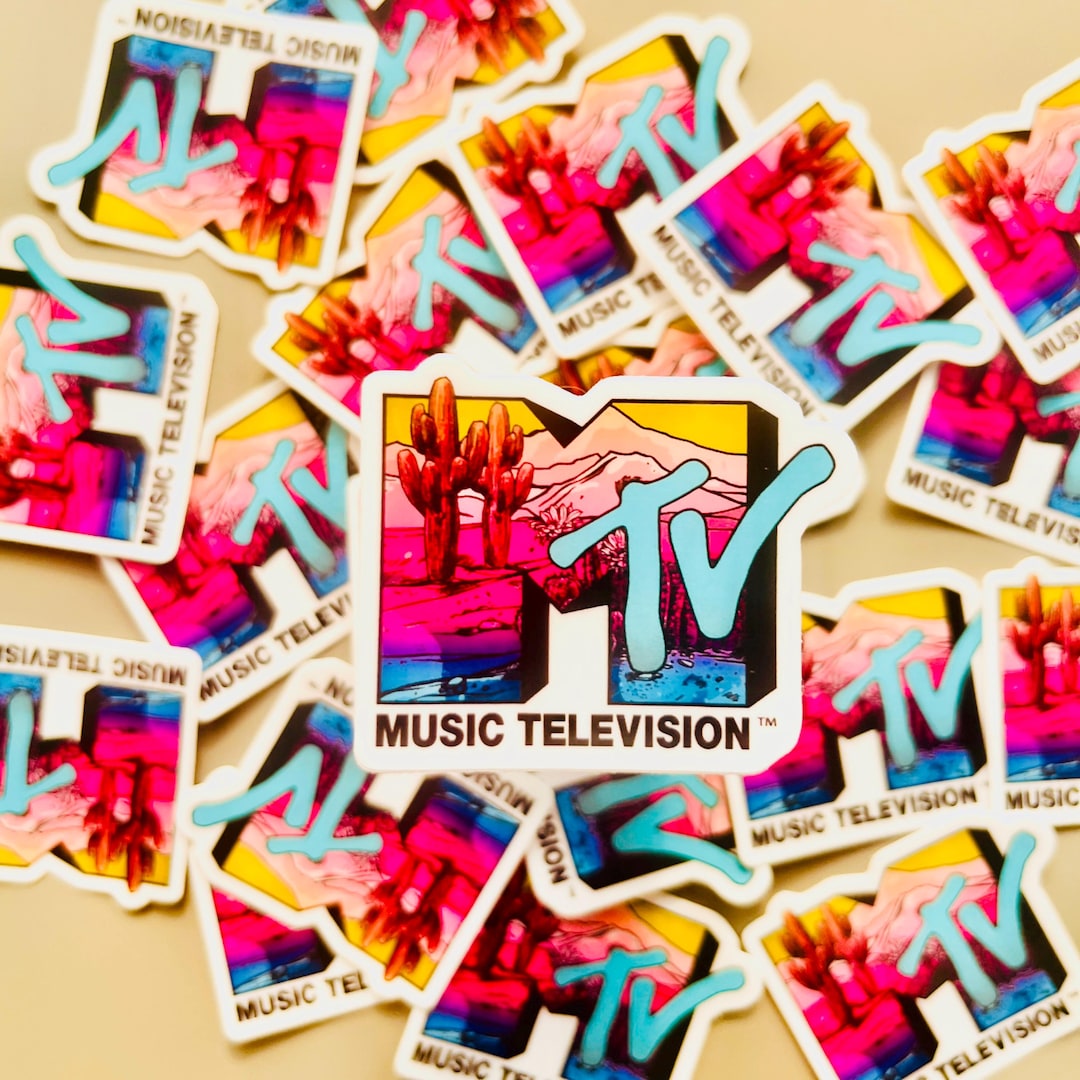 Vintage MTV Logo Sticker: Retro Music Television Decal - Etsy