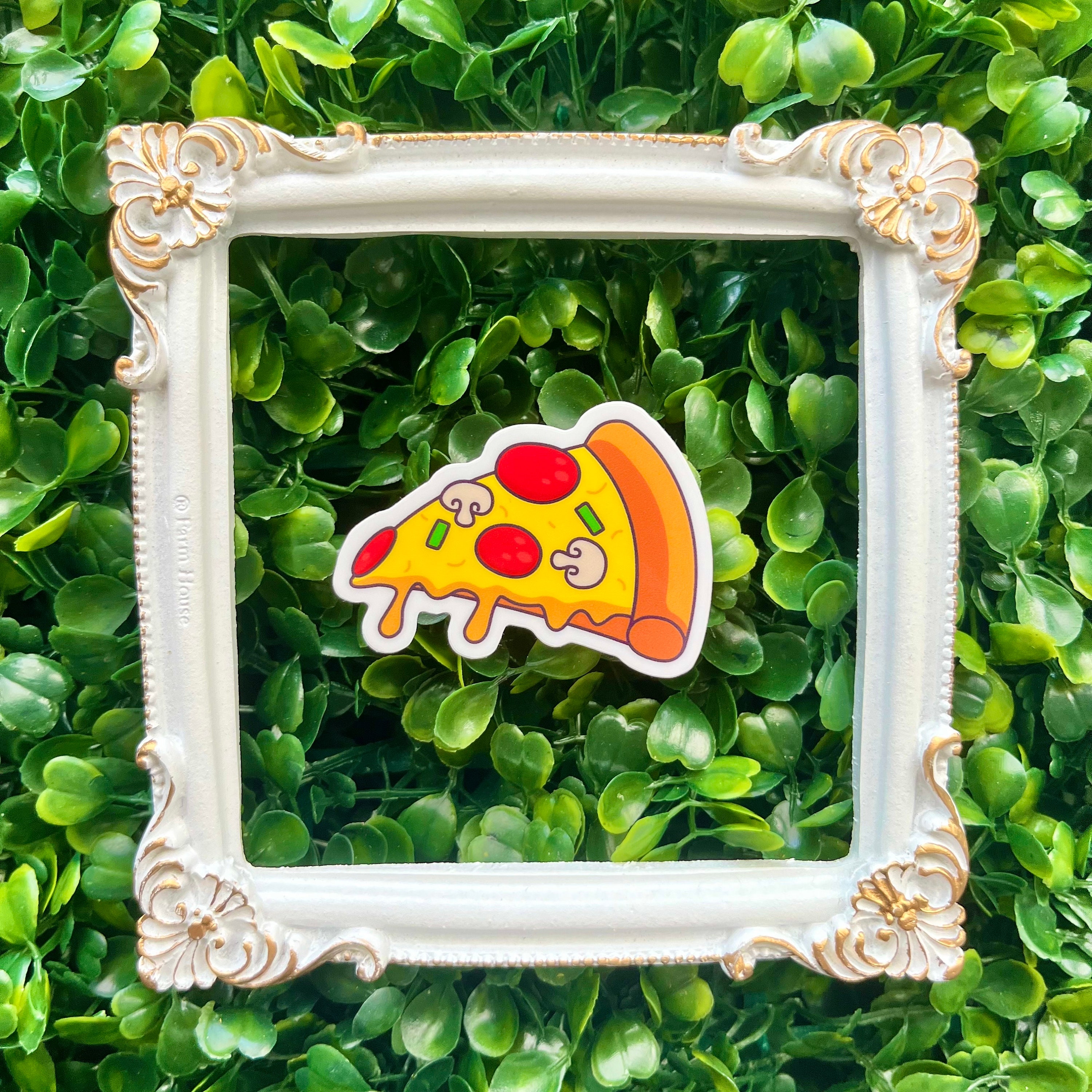 Waterproof Pizza Slice Sticker: Funny Foodie Laptop Decal - Etsy