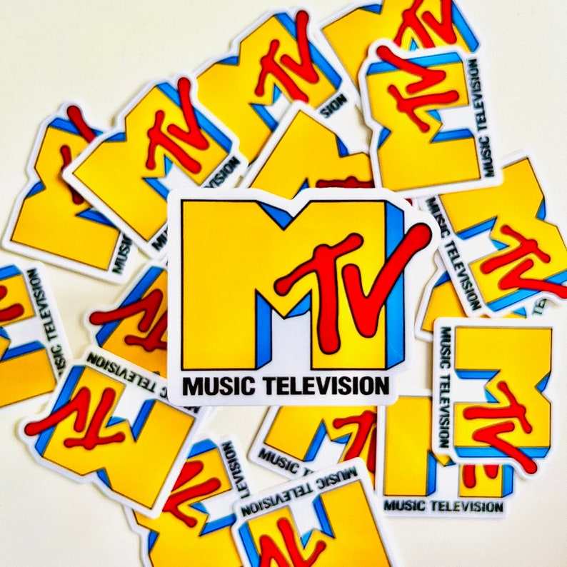 MTV Logo Sticker | Waterproof Stickers | MTV | Vinyl Stickers | Retro ...