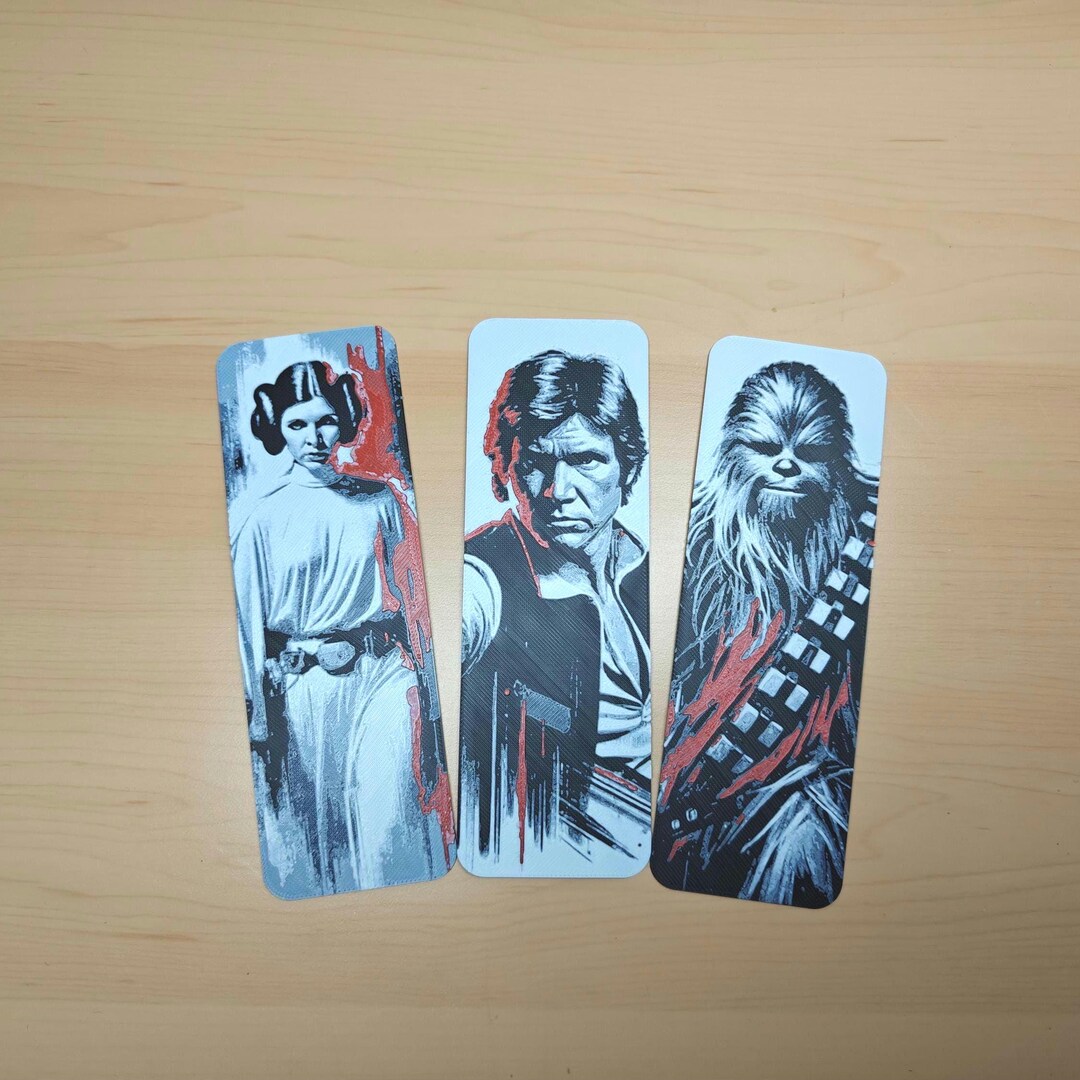 Star Wars Bookmark Set of 3 – Leia, Han Solo & Chewbacca - Etsy