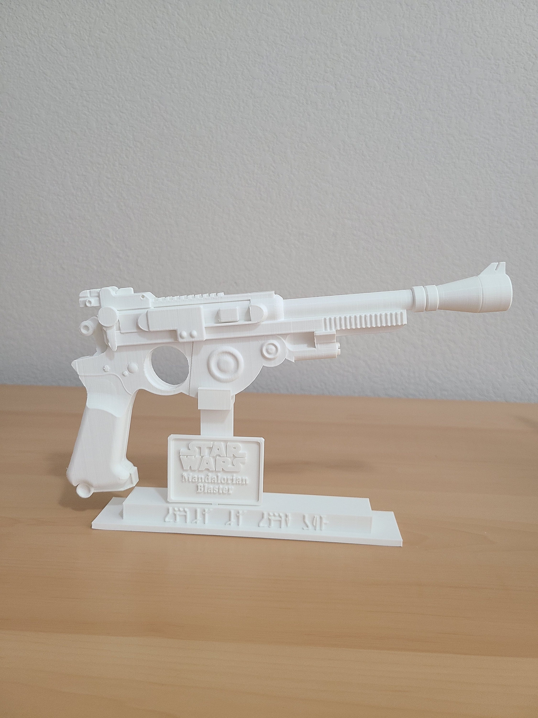 Mandalorian Blaster With Stand Embrace the Bounty Hunter's Arsenal - Etsy