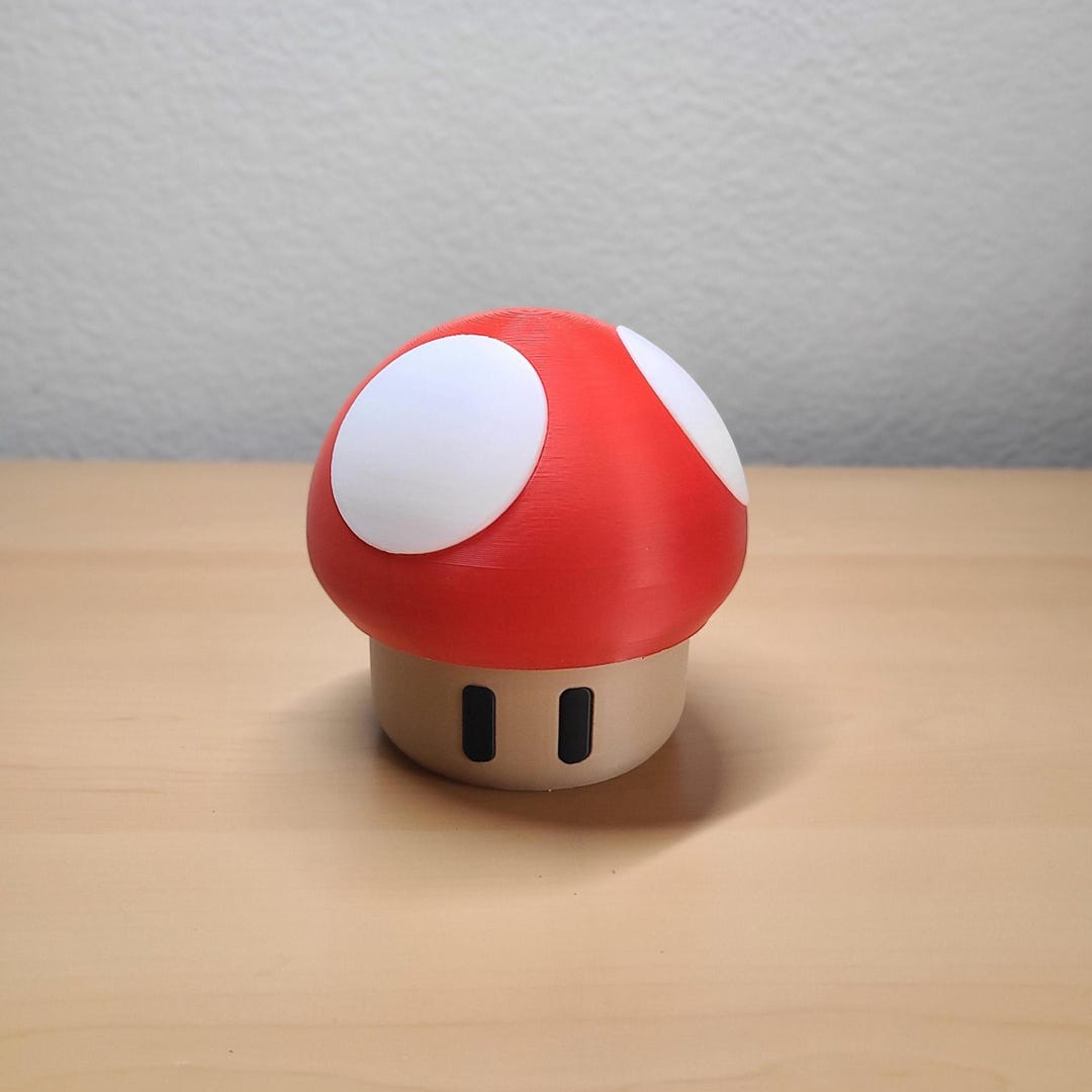 Mario Mushroom Storage Container | Geeky Gamer Decor & Gift - Etsy