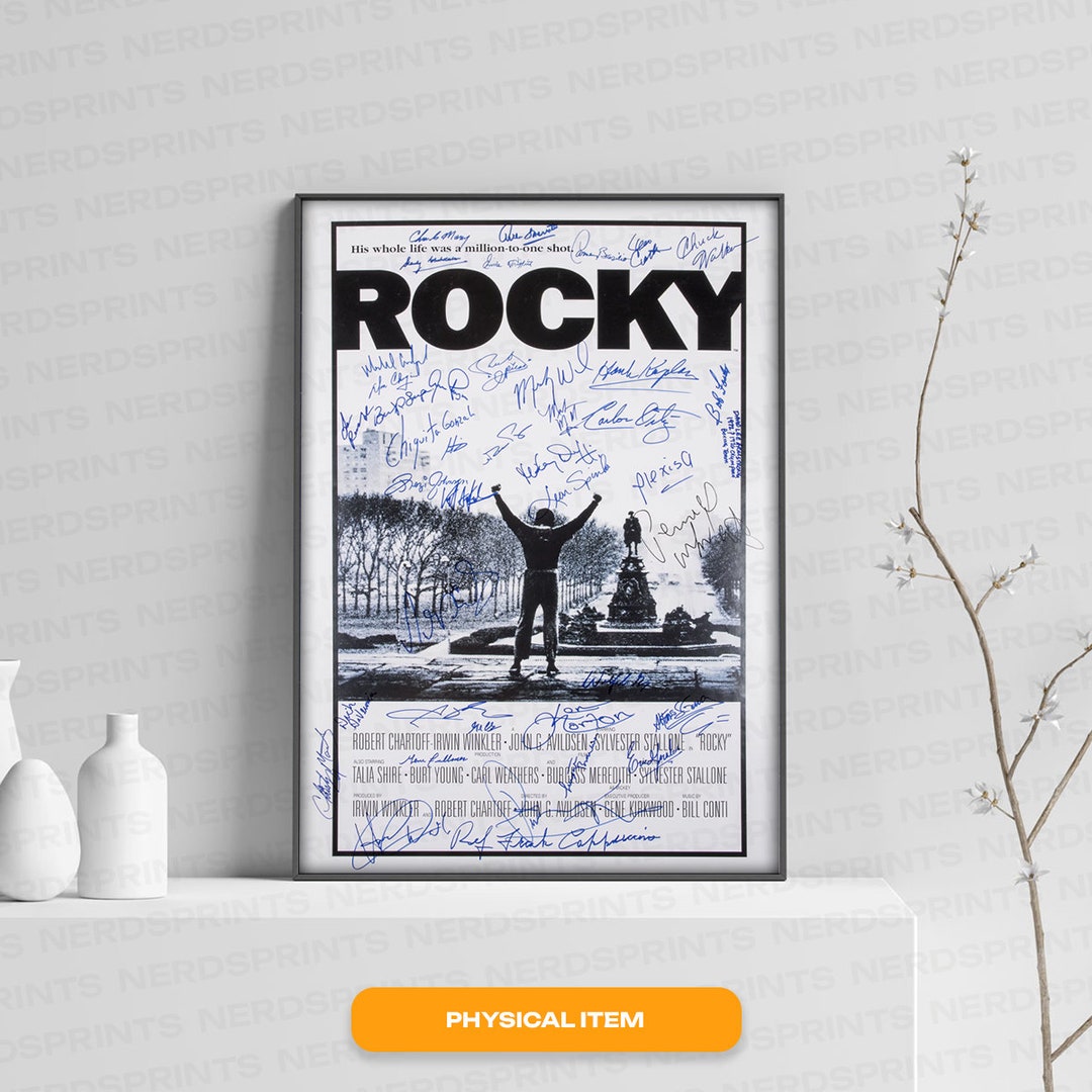 Rocky Signatures Movie Poster - Etsy