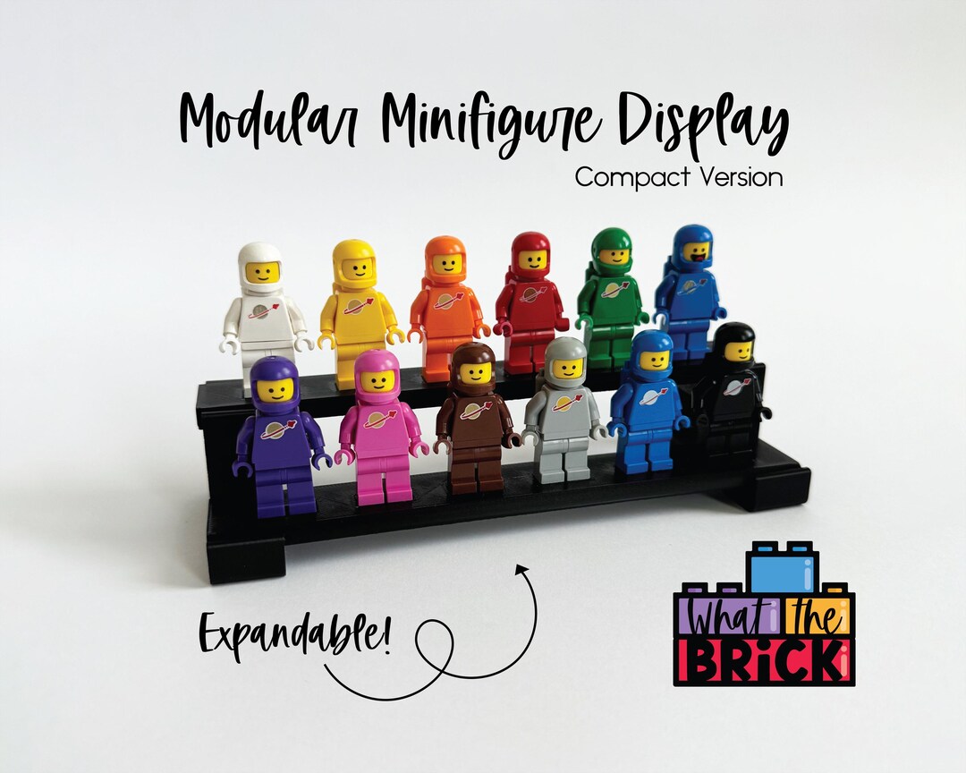 Minifigure Series Display, Minifig Stand, Mini Figure Storage, Holds a ...