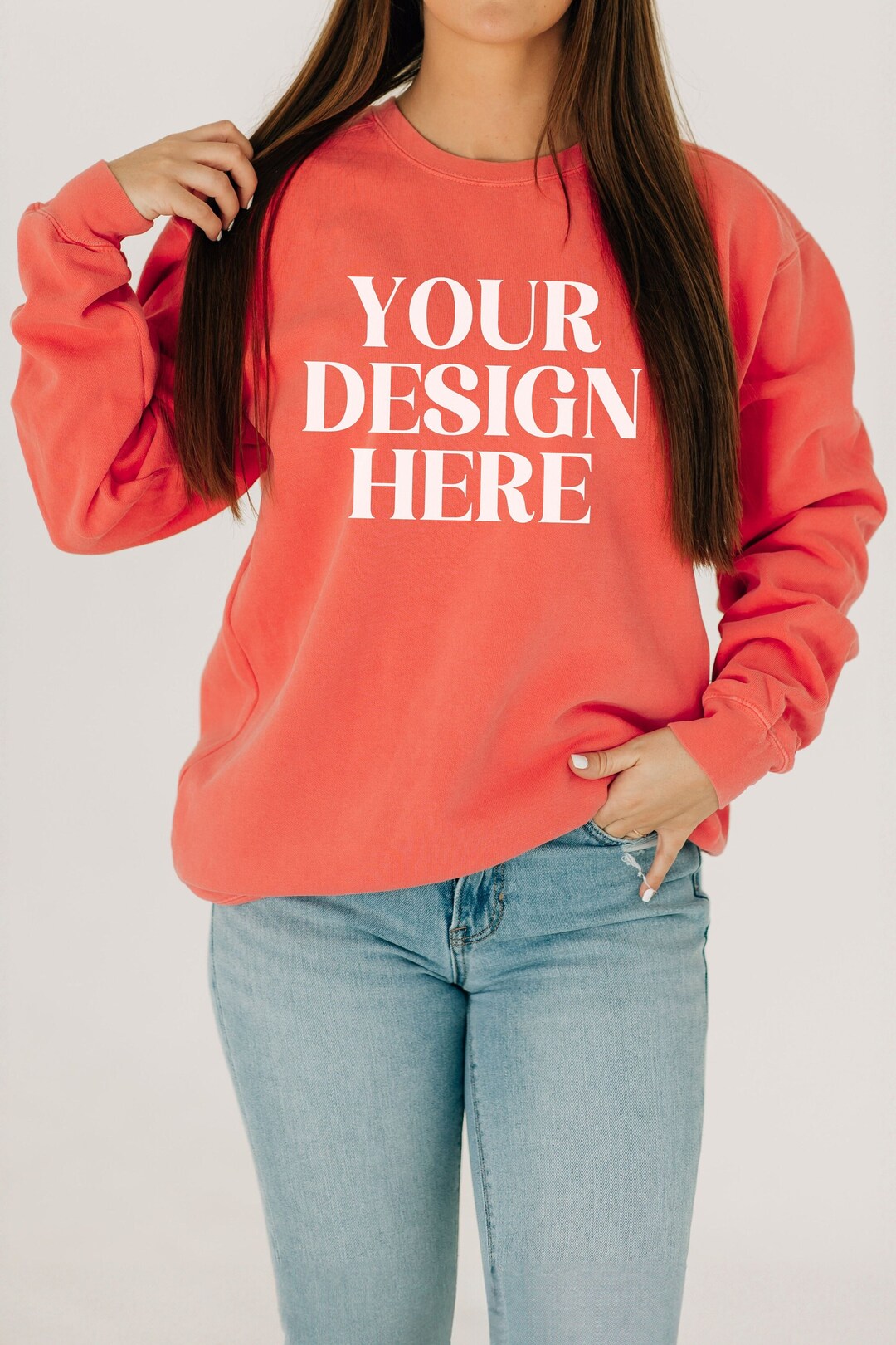 Watermelon Comfort Colors 1566 Mockup, CC1566 Mockup, Comfort Colors ...