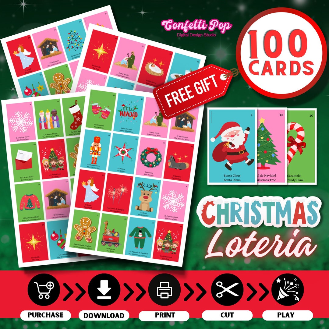 Christmas Loteria | Loteria Navideña | Loteria De Navidad | Bingo ...