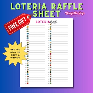 Printable Mexican Loteria Game Template | 100 CARDS PDF - Classic ...