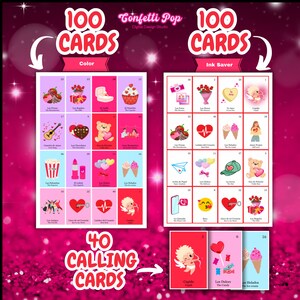 Valentine's Day Loteria | Loteria De San Valentin | Bingo - Bilingual ...
