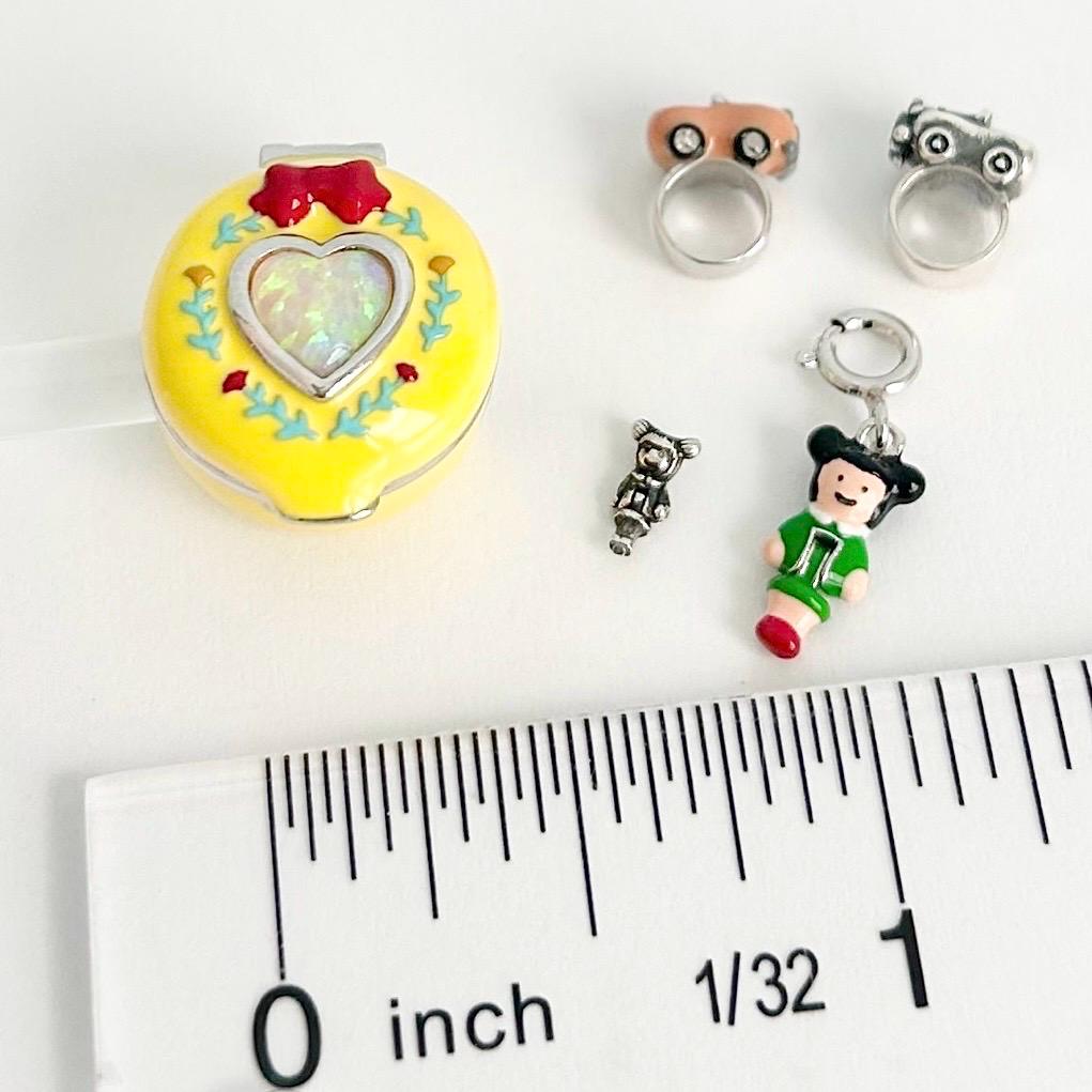 Polly Pocket 50's Diner Ring and Ring Case Sterling Silver Charm for ...