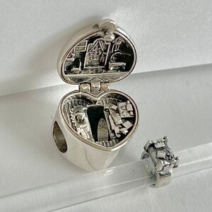 Polly Pocket Midge's Bedtime Ring Case With Ring Sterling Silver Locket ...