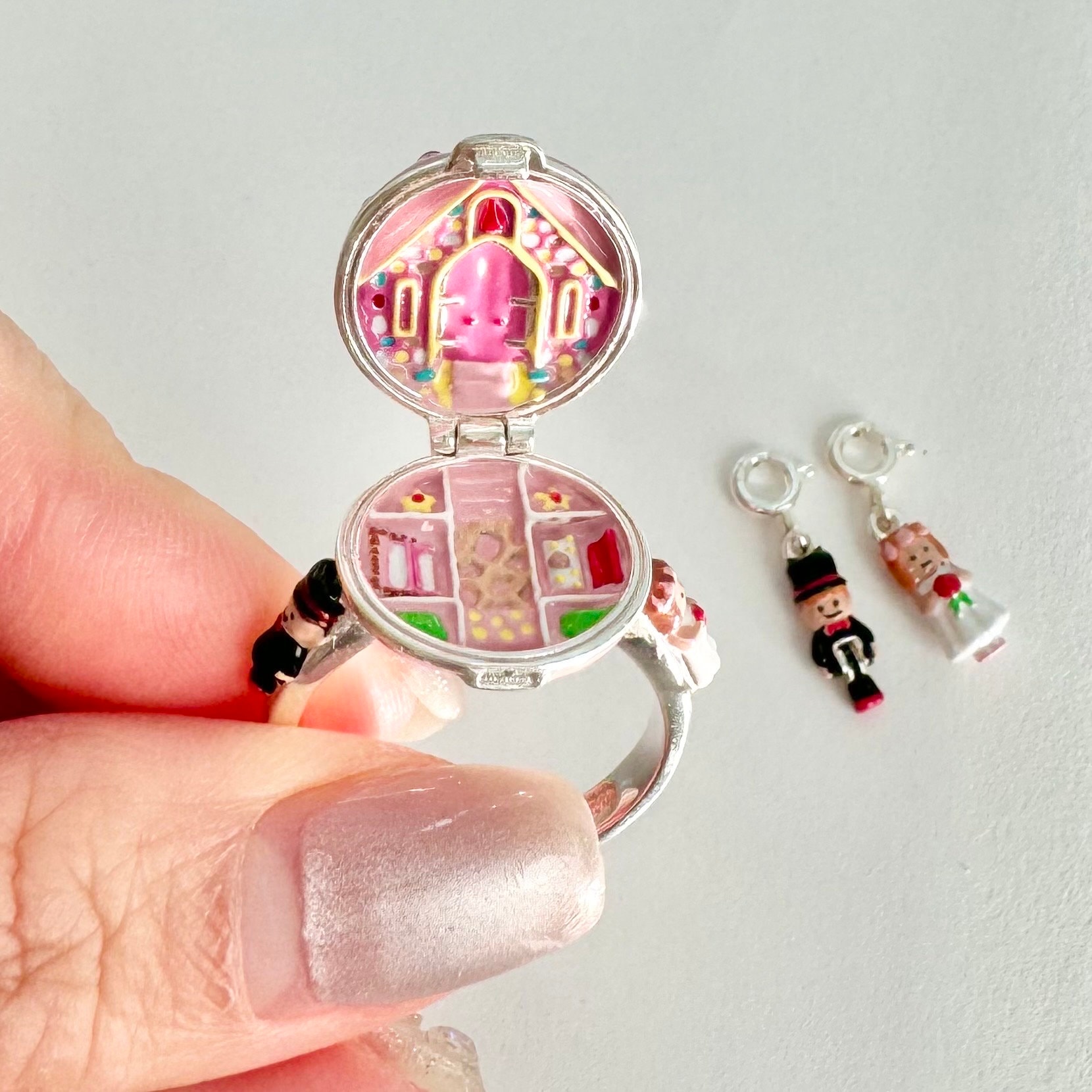 Polly Pocket Bridesmaid Polly Nancy's Wedding Day Sterling Silver Charm ...
