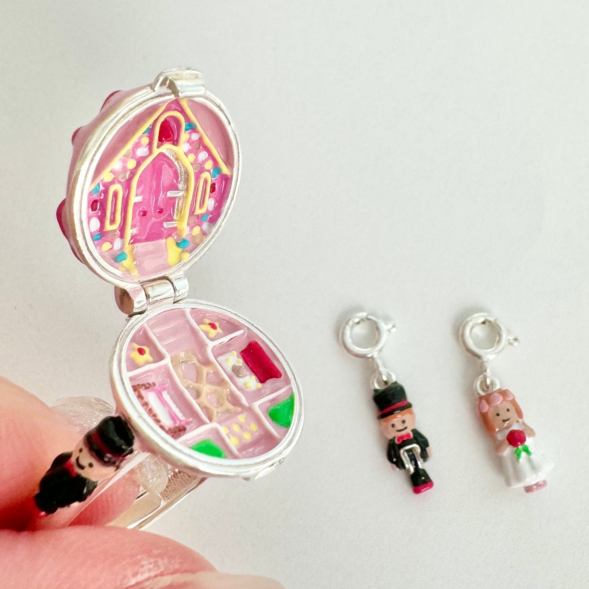 Polly Pocket Bridesmaid Polly Nancy's Wedding Day Sterling Silver Charm ...