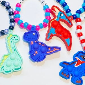 Kandi Bracelet- Headbanger Dinosaur Fidget Toy - Etsy