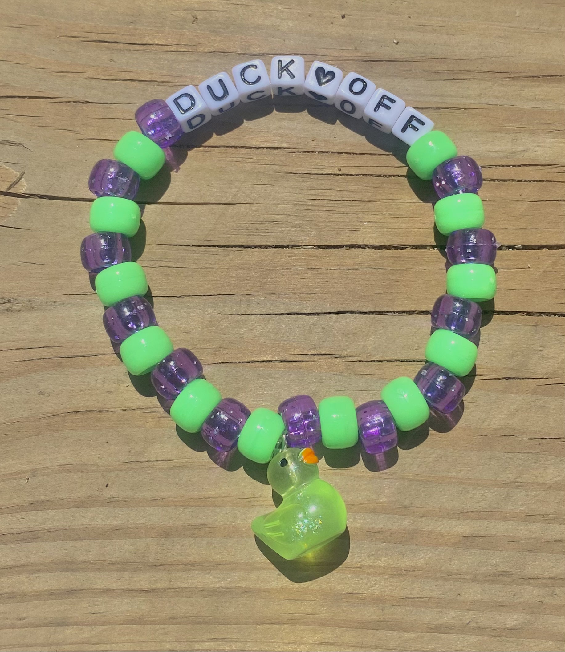 Duck off Rubber Duck Kandi Bracelet, Rubber Duck, Jeep Duck, Duck ...