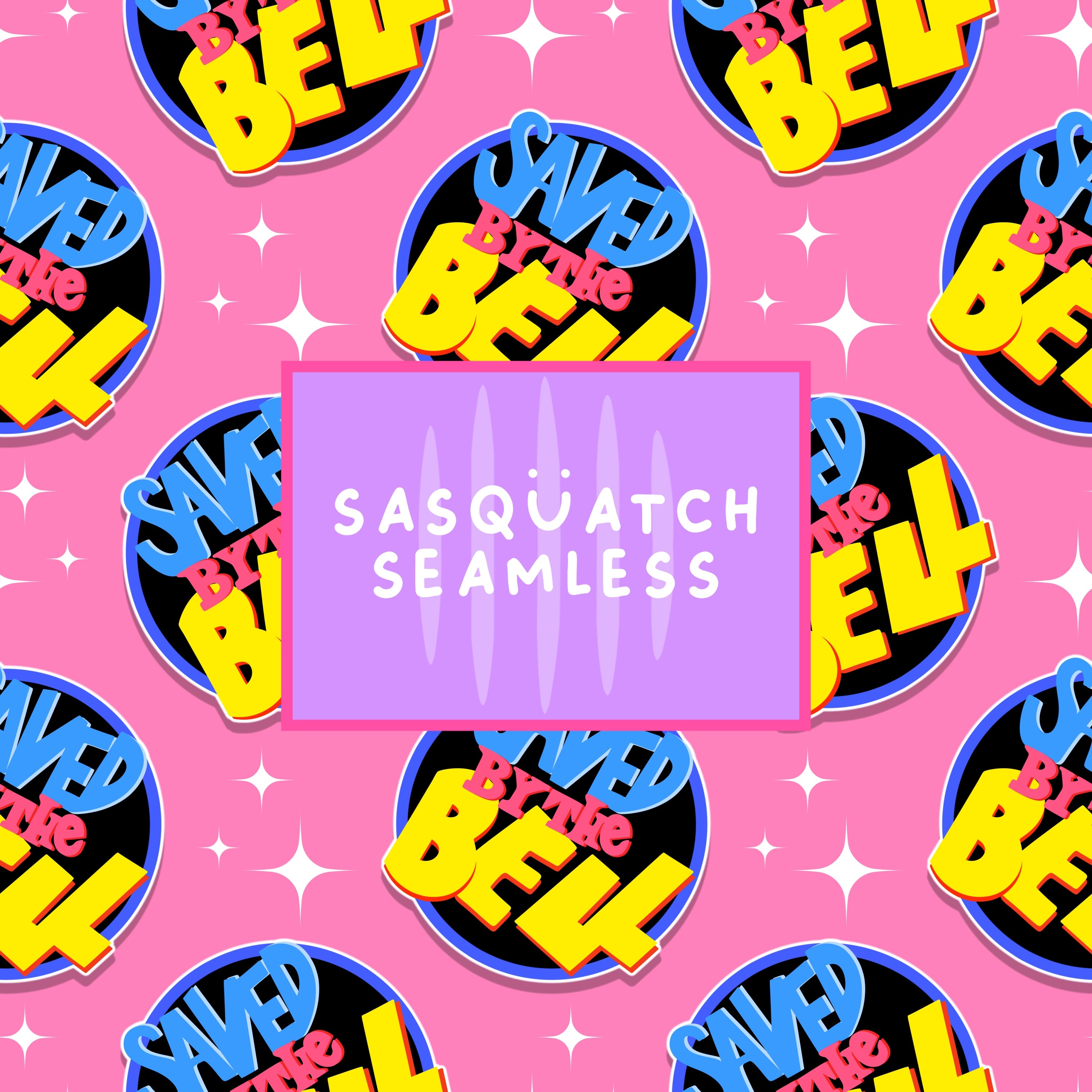 Set of 5 Saved by the Bell Style Seamless Patterns - Cool Kids Fabric ...