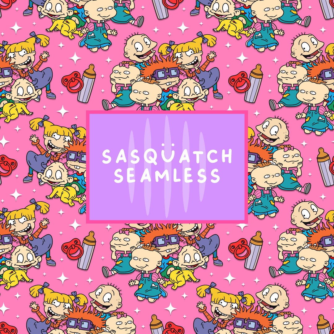 Set of 5 Rugrats Baby Style Seamless Patterns Cool Kids - Etsy