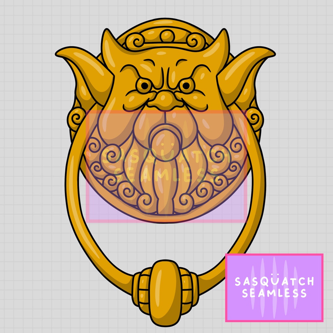 Set of 2 Door Knocker SUB PNG File for Tee Graphics and Crafts, Tv ...