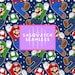 Set of 5 Mario Bros Seamless Patterns - Cool Kids Fabric Designs, Mario ...