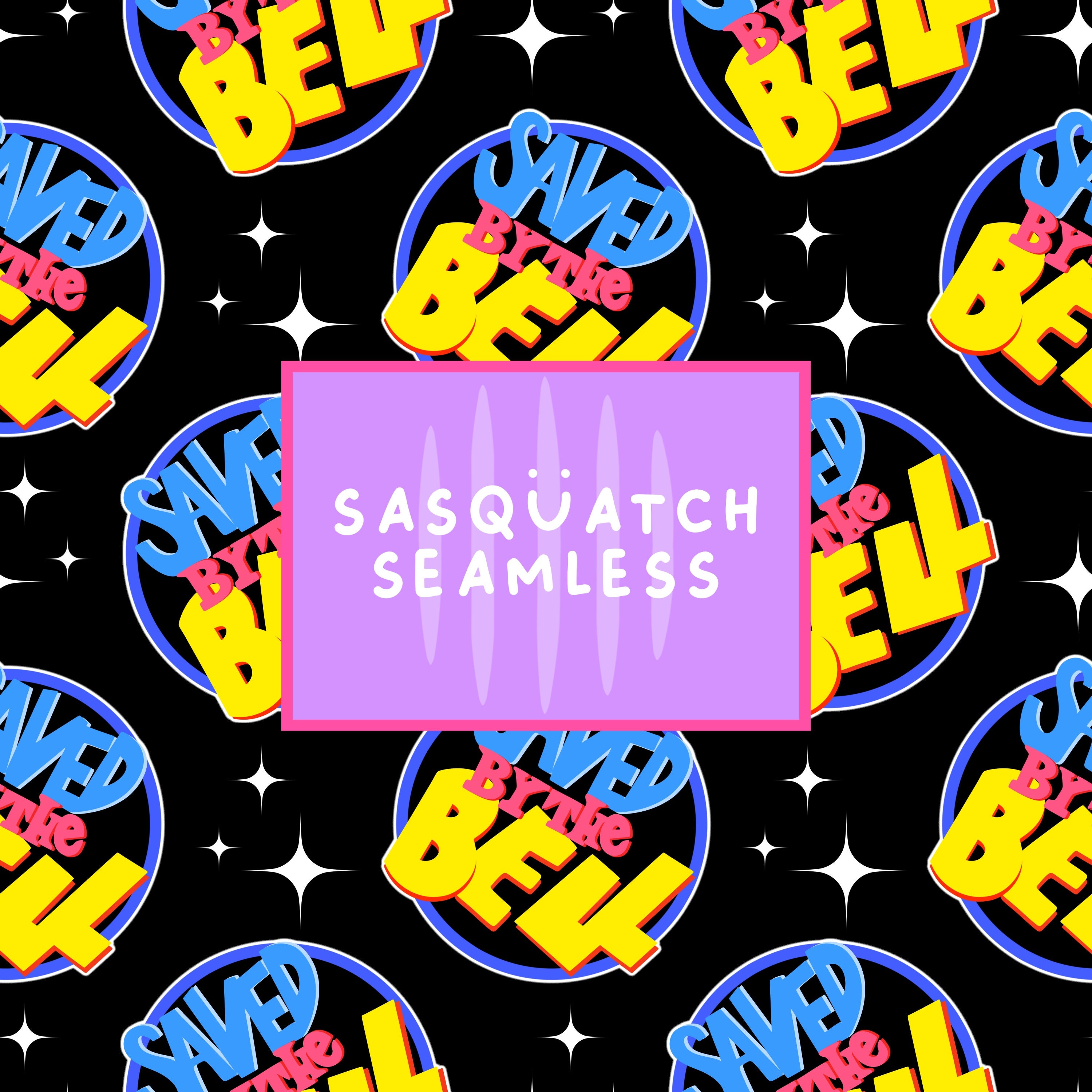 Set of 5 Saved by the Bell Style Seamless Patterns - Cool Kids Fabric ...