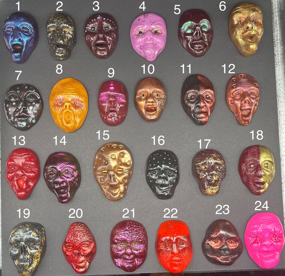 Ghastly Expressions Clay Horror Figures Smaller - Etsy