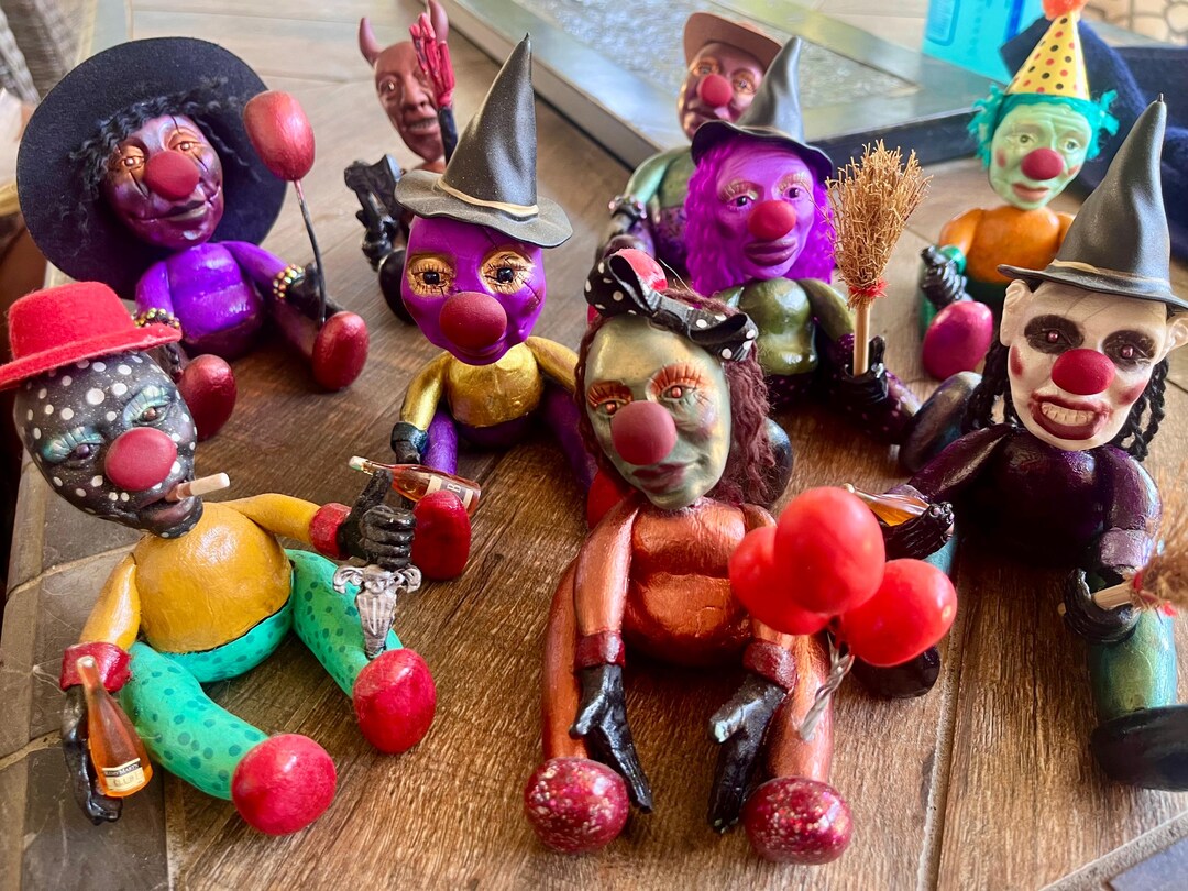 Handmade Polymer Clay Creepy Figures Set 2 - Etsy