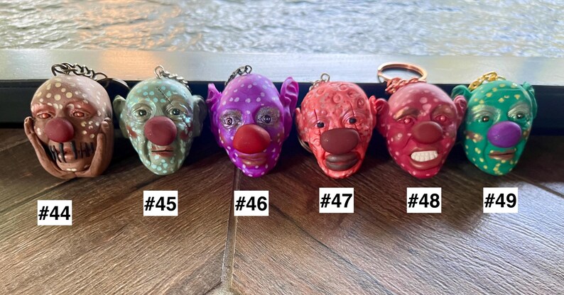 Handmade Keychain Heads - Dots Collection - Etsy