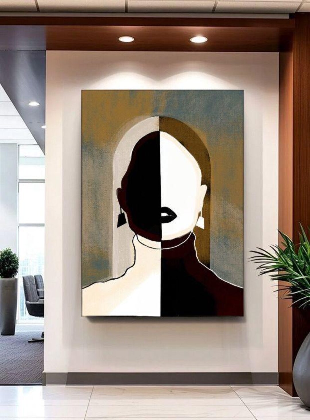 Divided Identity – Abstract Digital Art | Modern Minimalist Style ...