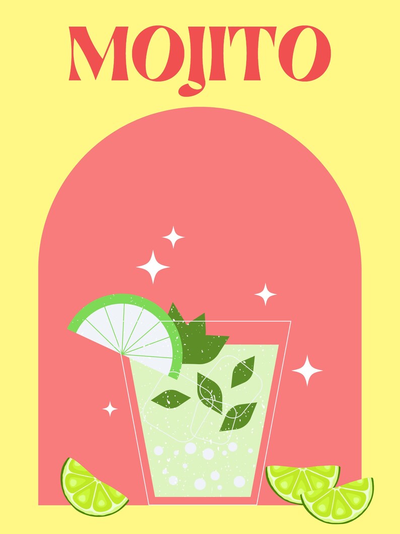 Mojito Poster - Etsy Canada
