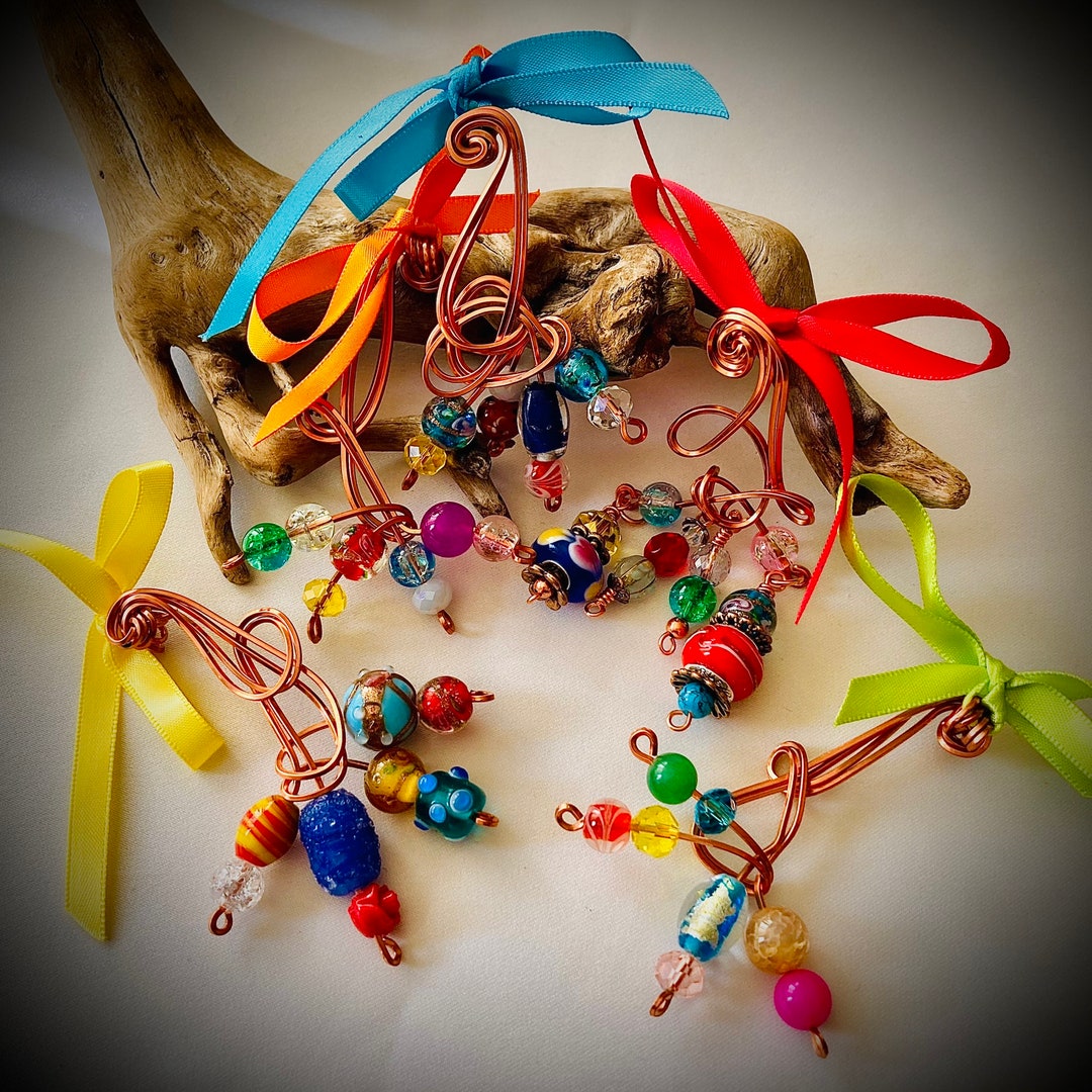 Copper Wire Spirals, Swirls, and Coils, Little Tree Ornament ...