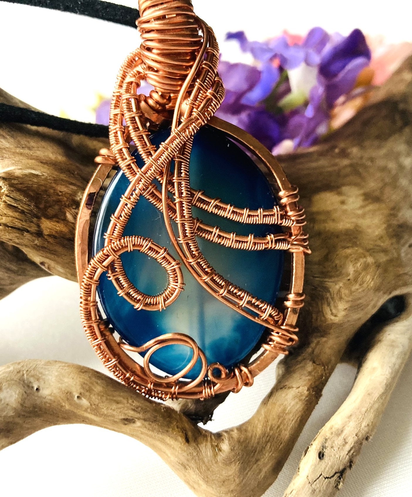 Weaving Around Curves and Twists Pendant / Enchanting Wire Weaving Work ...