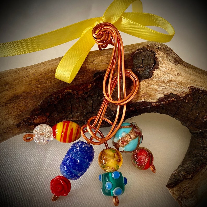 Copper Wire Spirals, Swirls, and Coils, Little Tree Ornament ...