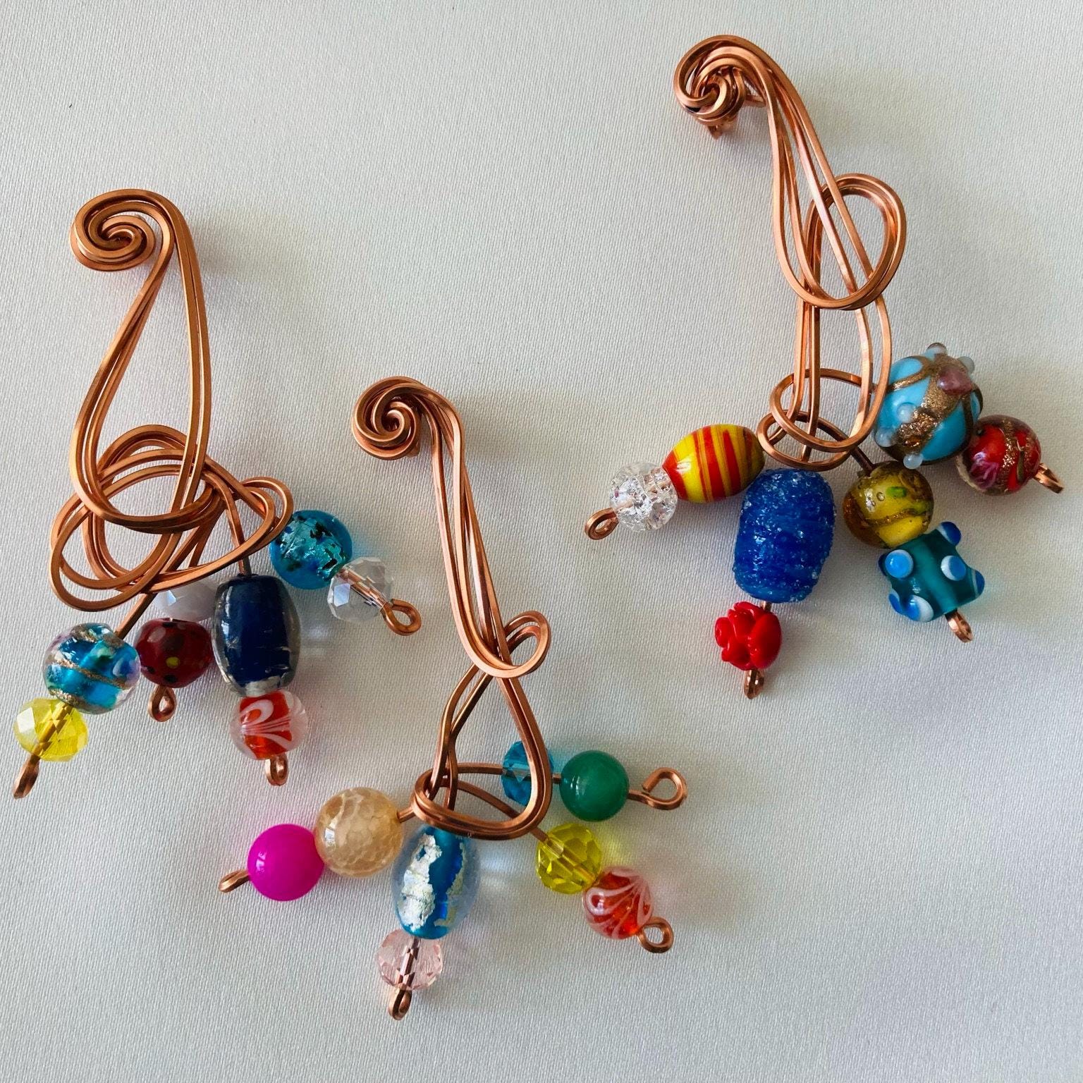 Copper Wire Spirals, Swirls, and Coils, Little Tree Ornament ...