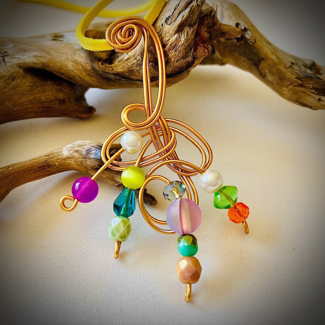 Artistic Creativity of Curls and Swirls Wire. Handcrafted Little Brass ...