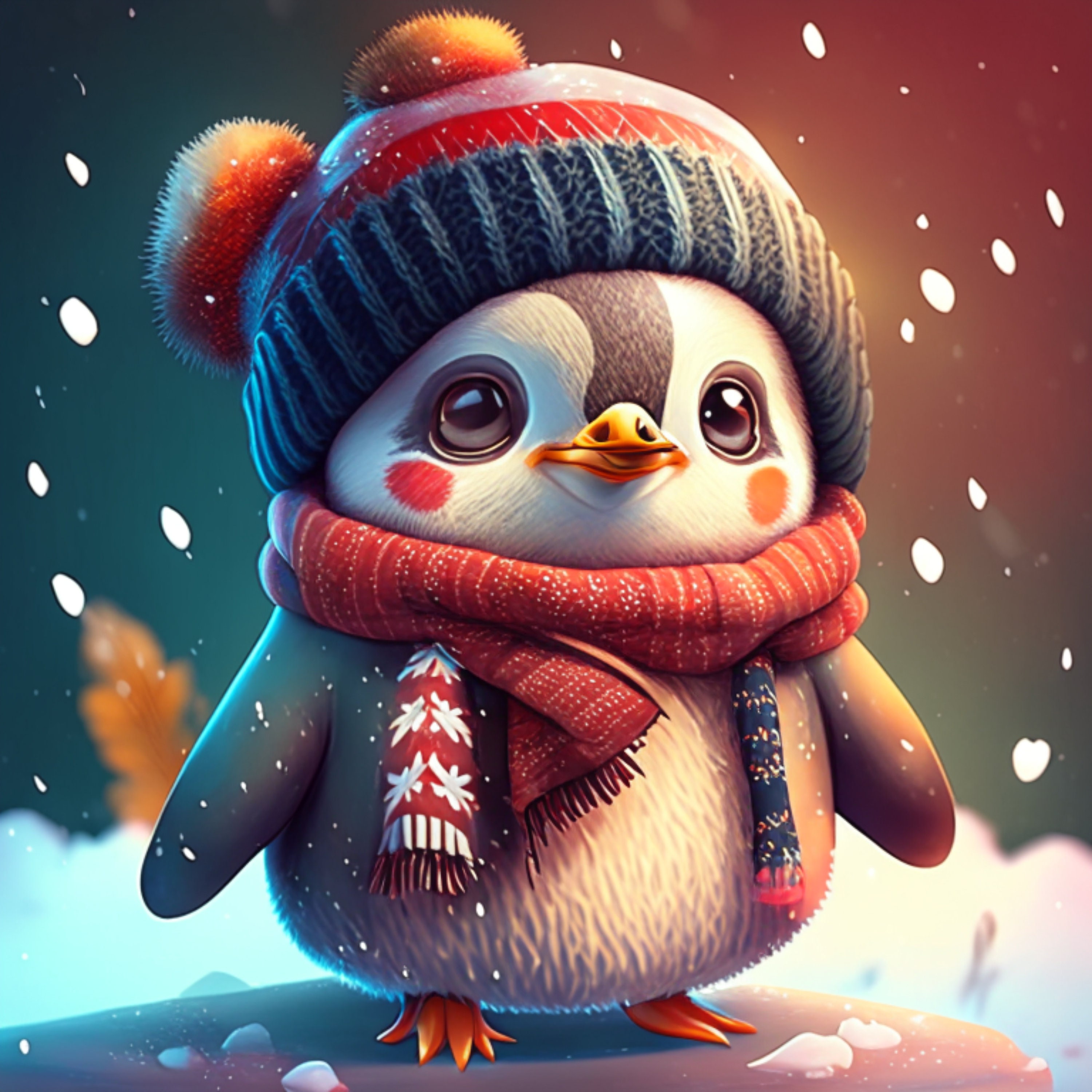 Penguin Clipart 300dpi High Resolution PNG Graphics Instant Download ...