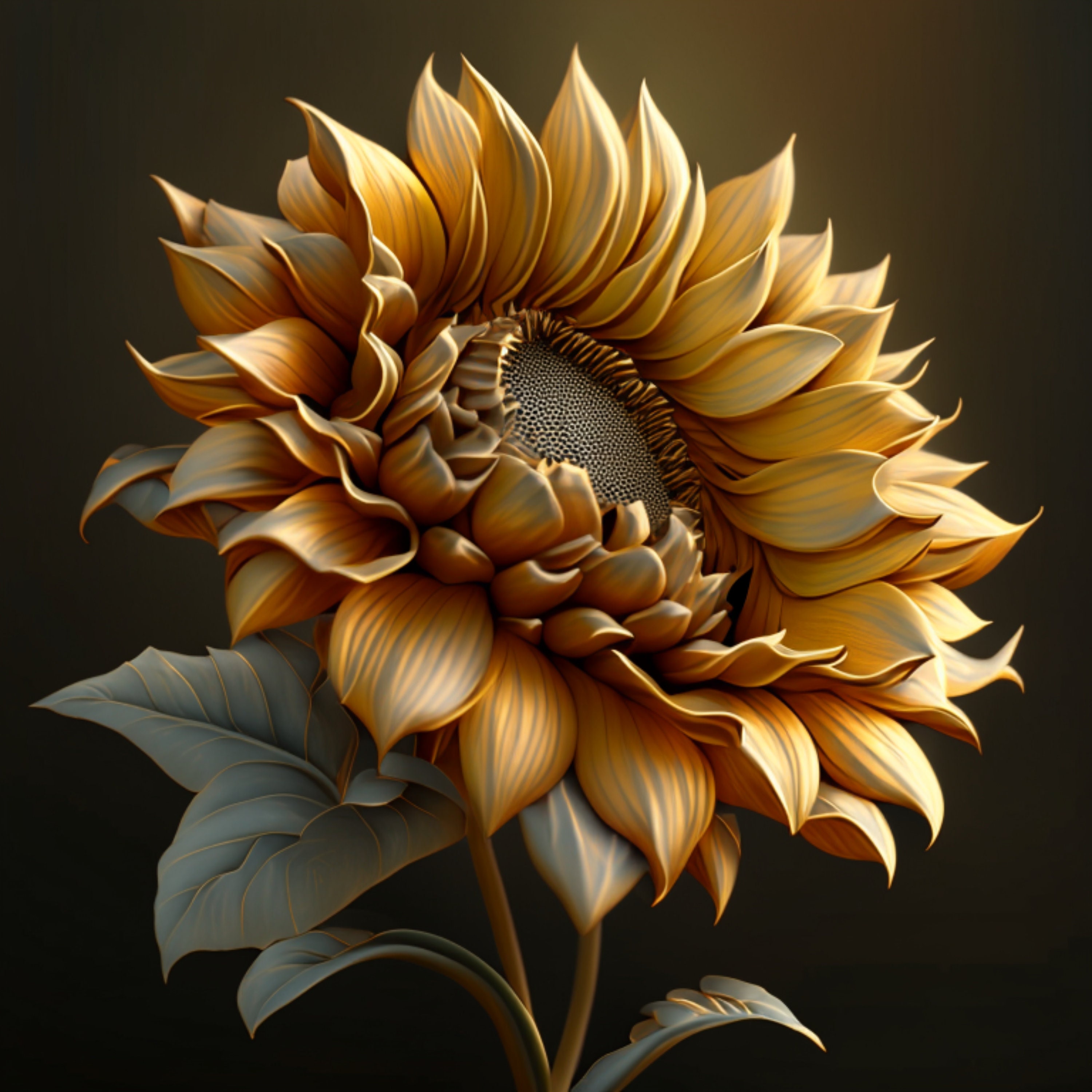 Sunflower Clipart 300dpi High Resolution PNG Graphics Instant Download ...