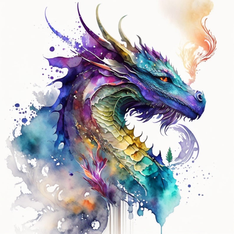 Dragon Clipart | 300dpi High Resolution | PNG Graphics | Instant ...