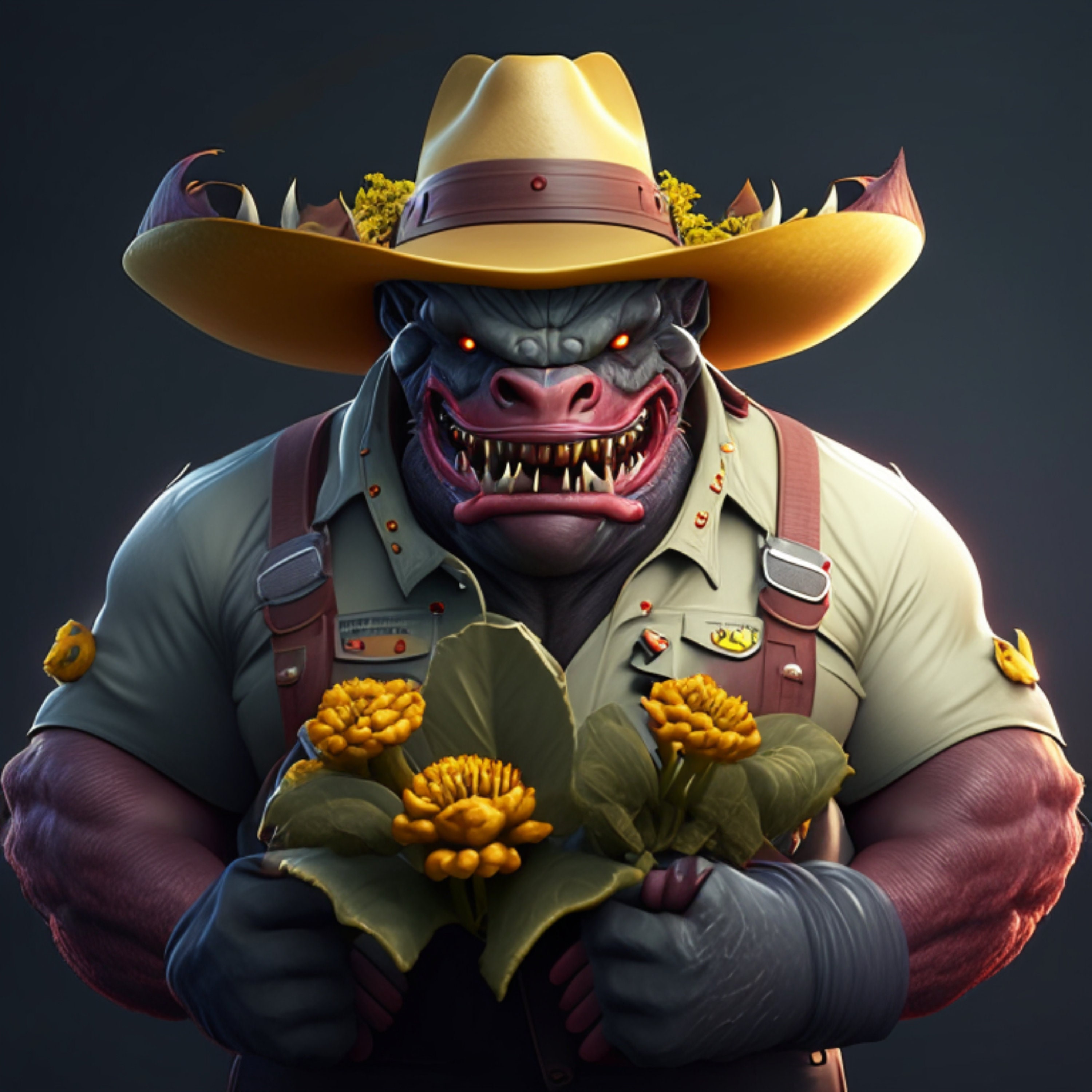 Farmer Monster Clipart | 300dpi High Resolution | PNG Graphics ...