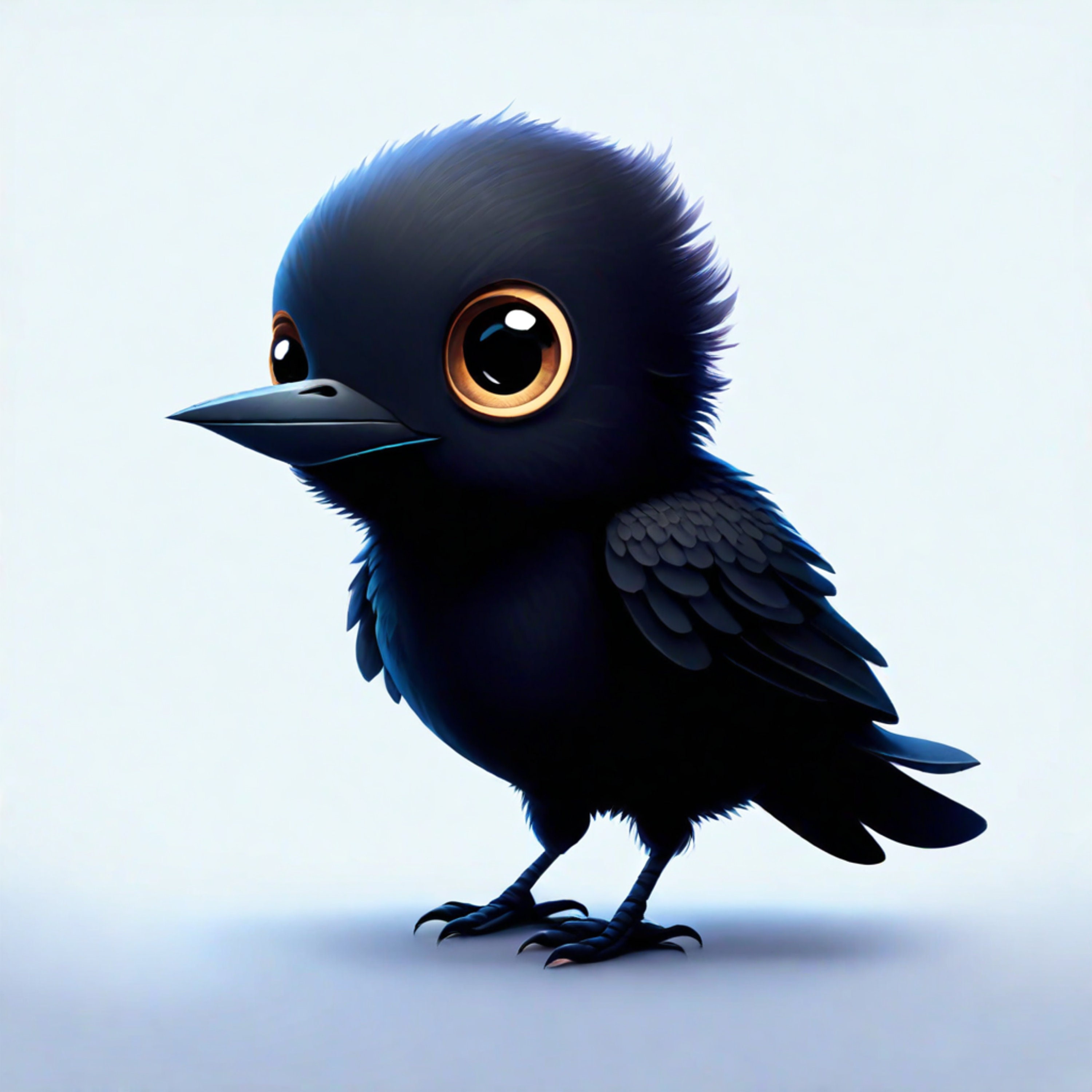 Baby Crow Clipart | 300dpi High Resolution | PNG Graphics | Instant ...