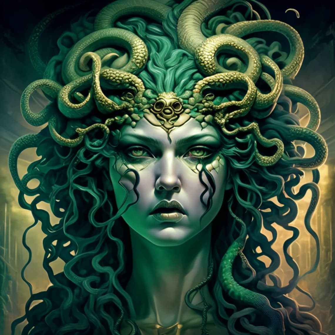 Medusa Clipart 300dpi High Resolution PNG Graphics Instant Download for ...