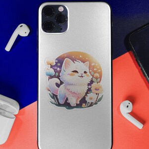 Cute Cat Sticker Print and Cut Digital PNG Sticker Sheets, 10 Different ...
