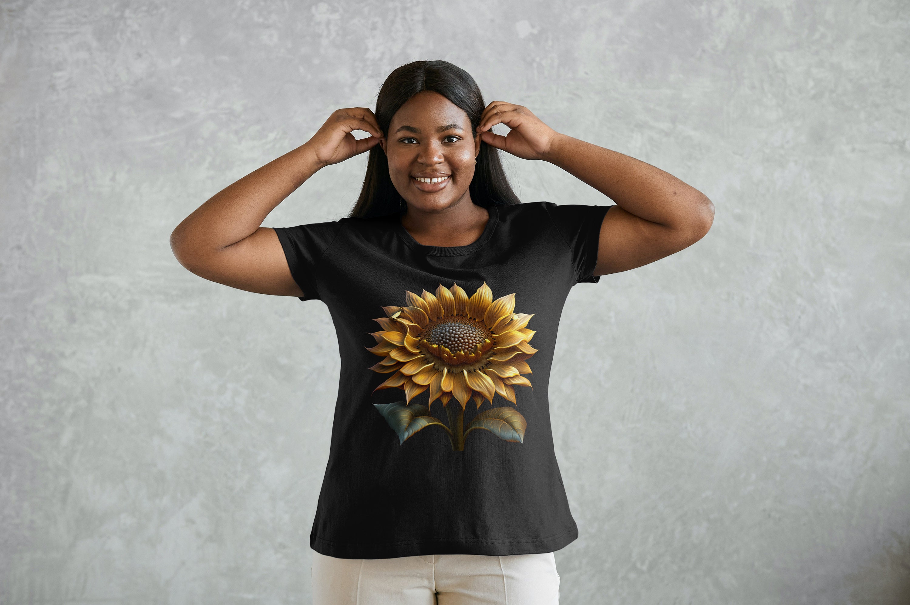Sunflower Clipart | 300dpi High Resolution | PNG Graphics | Instant ...