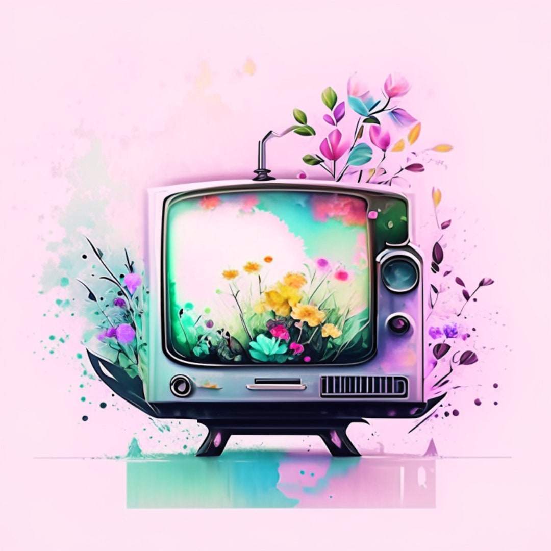 Cute Television Clipart | 300dpi High Resolution | PNG Graphics ...