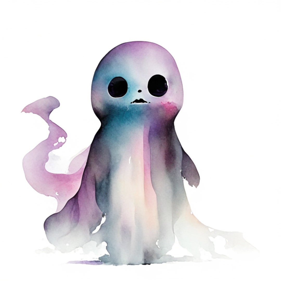 Cute Ghosts Clipart 300dpi High Resolution PNG Graphics Instant ...