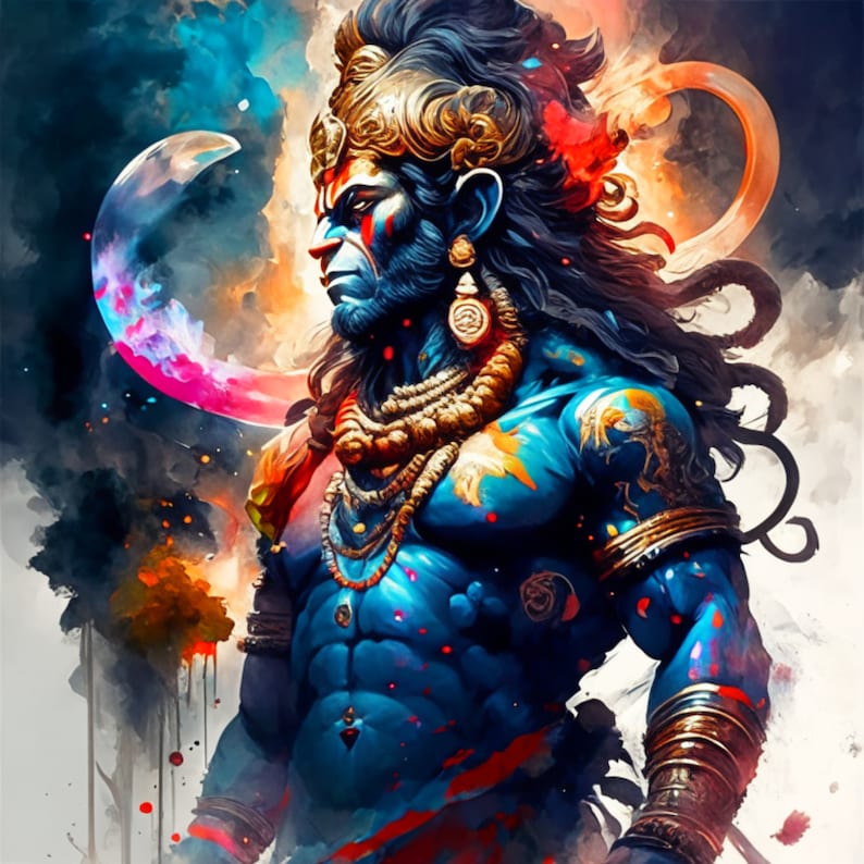 Cute Hanuman Clipart 300dpi High Resolution PNG Graphics Instant ...