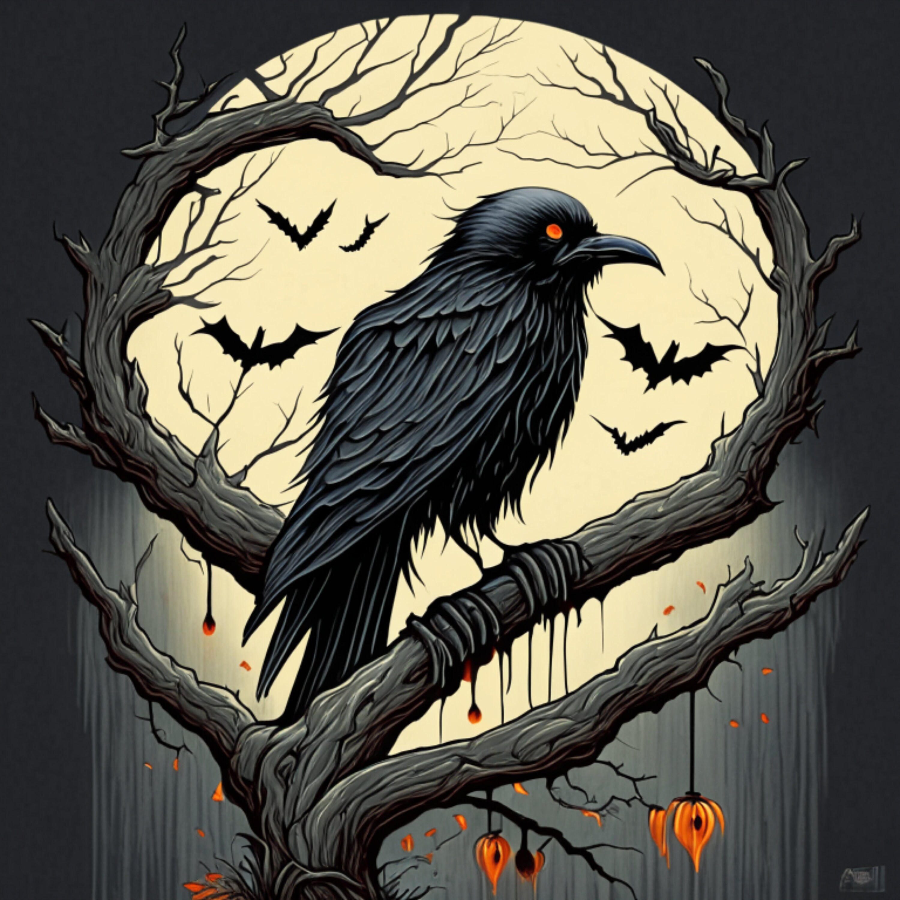 Raven Clipart 300dpi High Resolution PNG Graphics Instant Download for ...