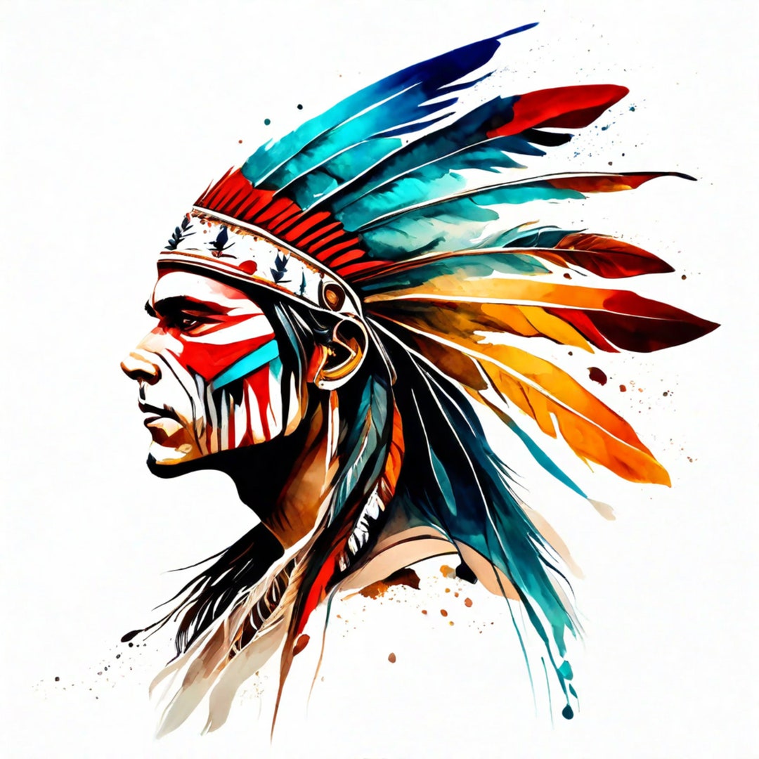 Native American Clipart 300dpi High Resolution PNG Graphics Instant ...