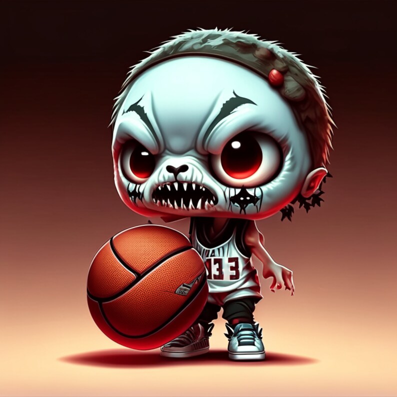 Basketball Zombie Clipart | PNG Graphics, Commercial Use (instant ...