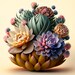 Cactus and Succulent Clipart 300dpi High Resolution PNG Graphics ...